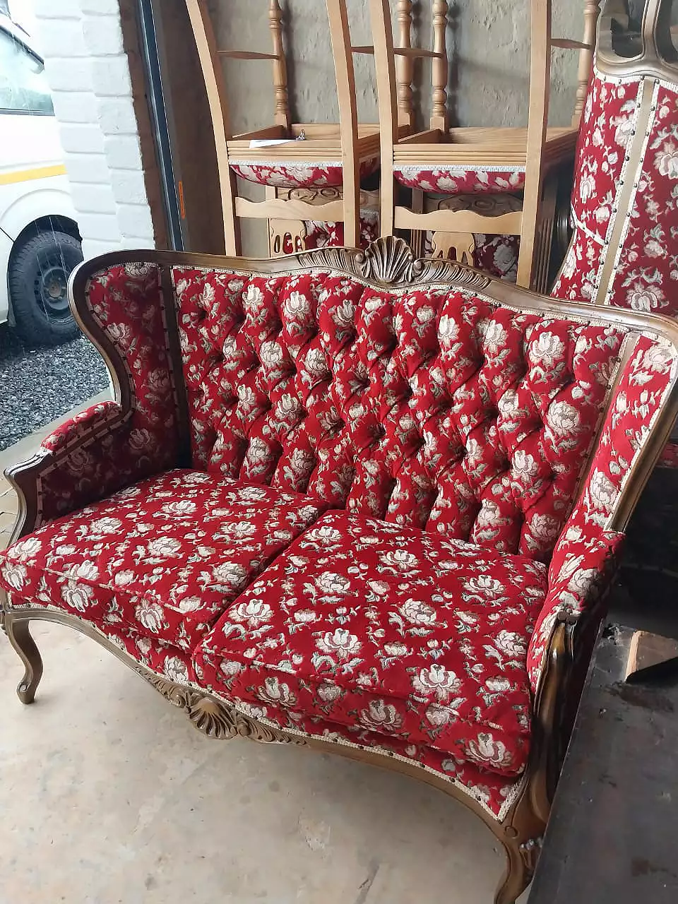 Victorian Rococo Revival Settee – Hand-Carved Elegance - Nxese Antiques